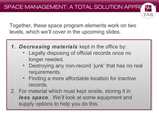 Space Planning in Records Management | PPT | Data Storage and ...