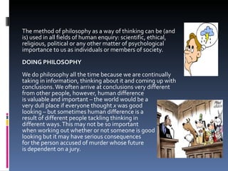 Doing philosophy | PPT