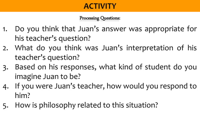 Doing philosophy | PPTX | Educational Assessment | Education