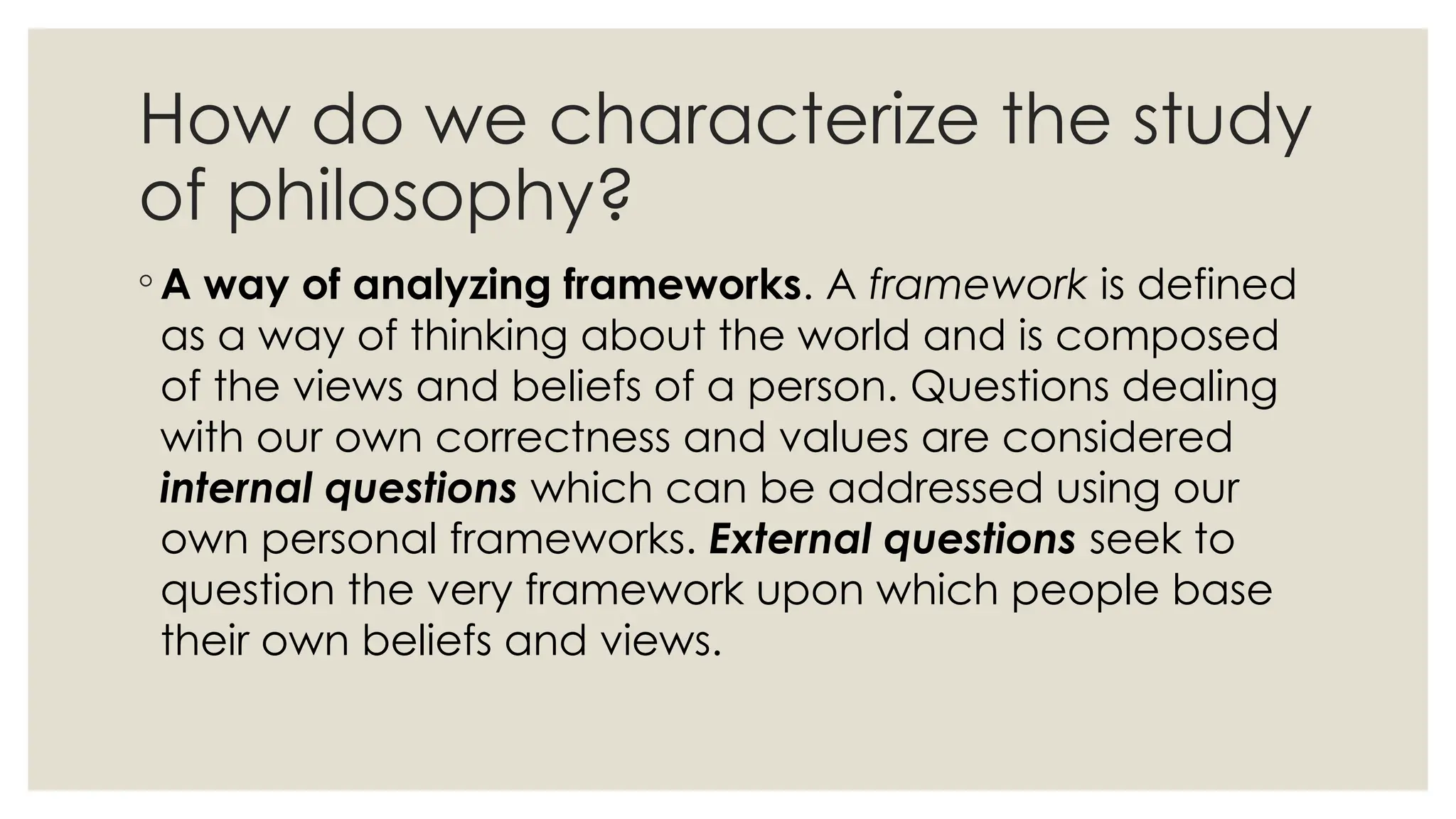 DOING PHILOSOPHY introduction to philosophy grade 12 quarter 1 | PPTX