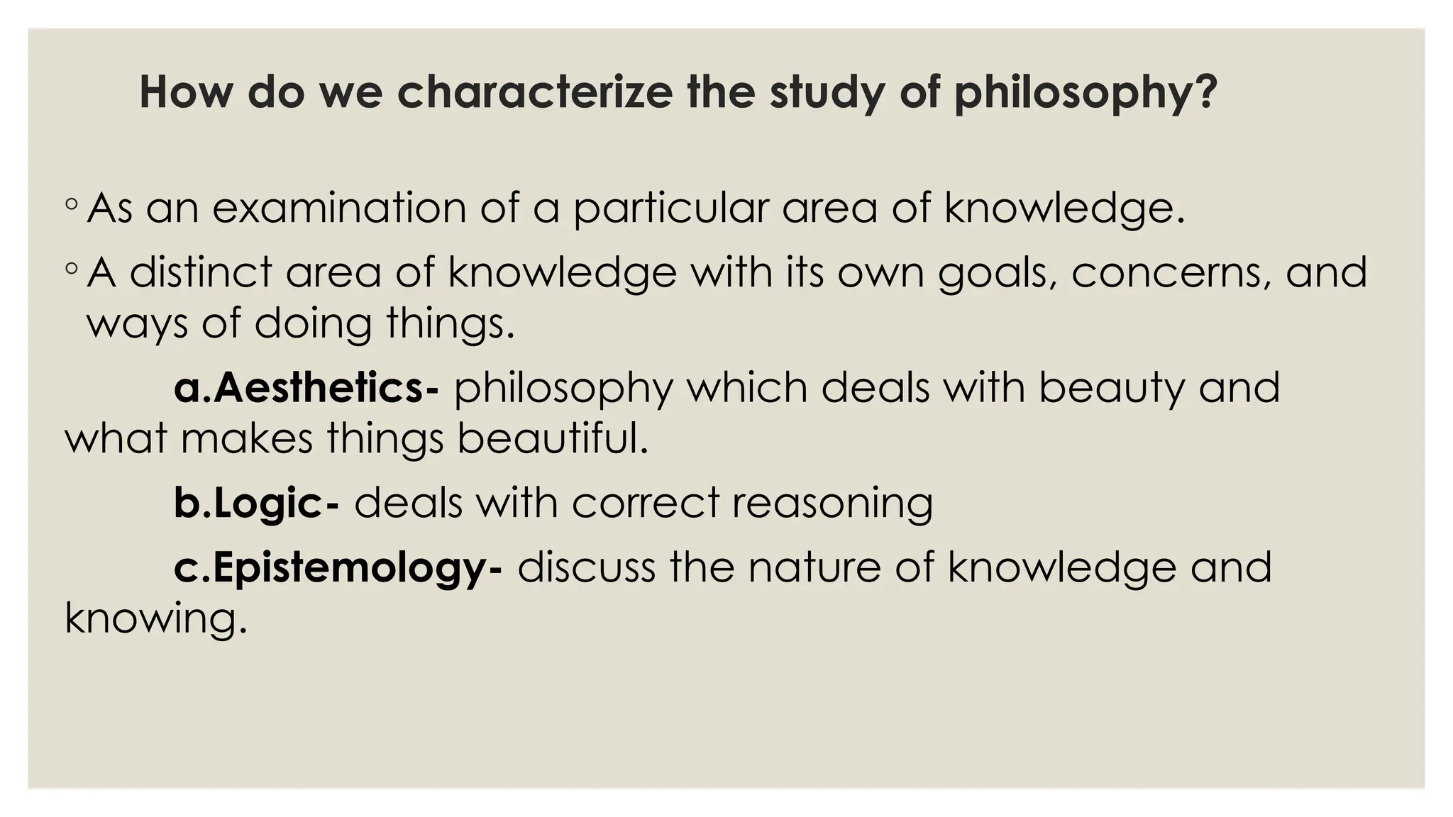 DOING PHILOSOPHY introduction to philosophy grade 12 quarter 1 | PPTX