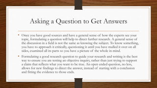 Doing research | PPTX