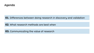 Learning from your customers - Discovery & Validation research | PDF