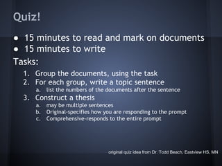 Doing the ap euro hist dbq | PDF