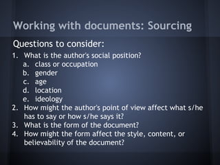 Doing the ap euro hist dbq | PDF