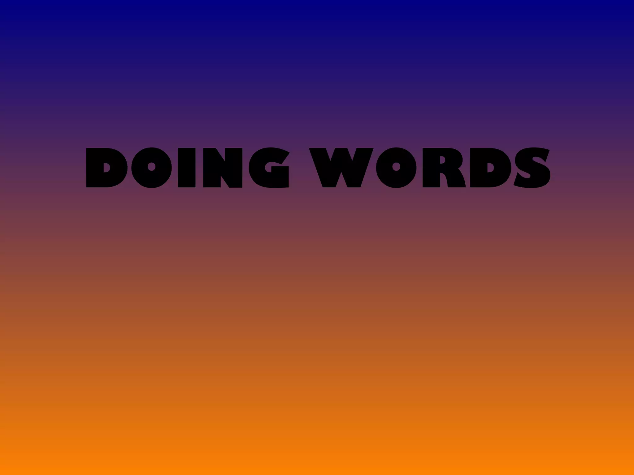 Doing words | PPT