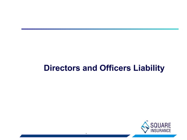 Directors and Officers Liability Insurance | PPSX | Insurance ...