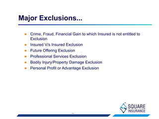 Directors and Officers Liability Insurance | PPSX