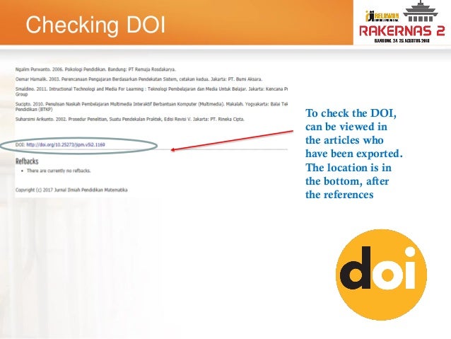 DIGITAL OBJECT IDENTIFIER (DOI)