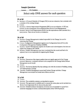 ITIL Exams V2 | PDF