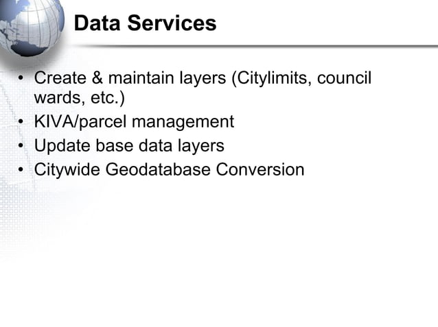 Value of DoIT GIS | PPT