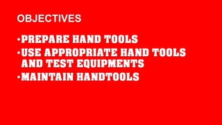Use Of Hand Tools | PDF