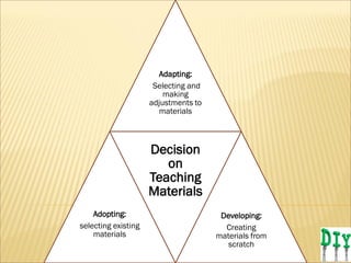 Do it yourself an approach in esp course design | PDF