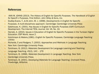 Do it yourself an approach in esp course design | PDF