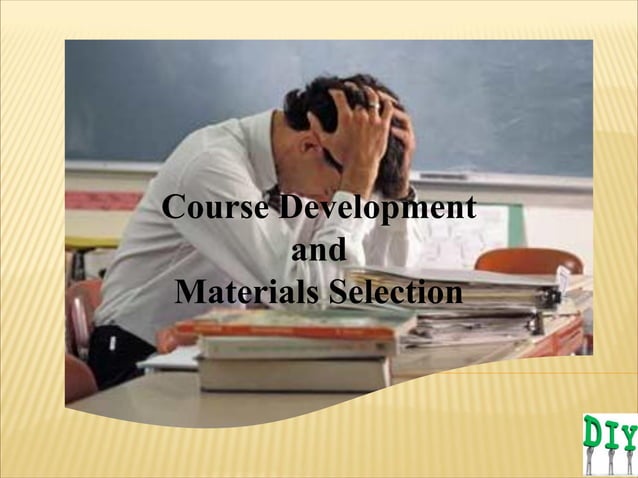 Do it yourself an approach in esp course design | PDF