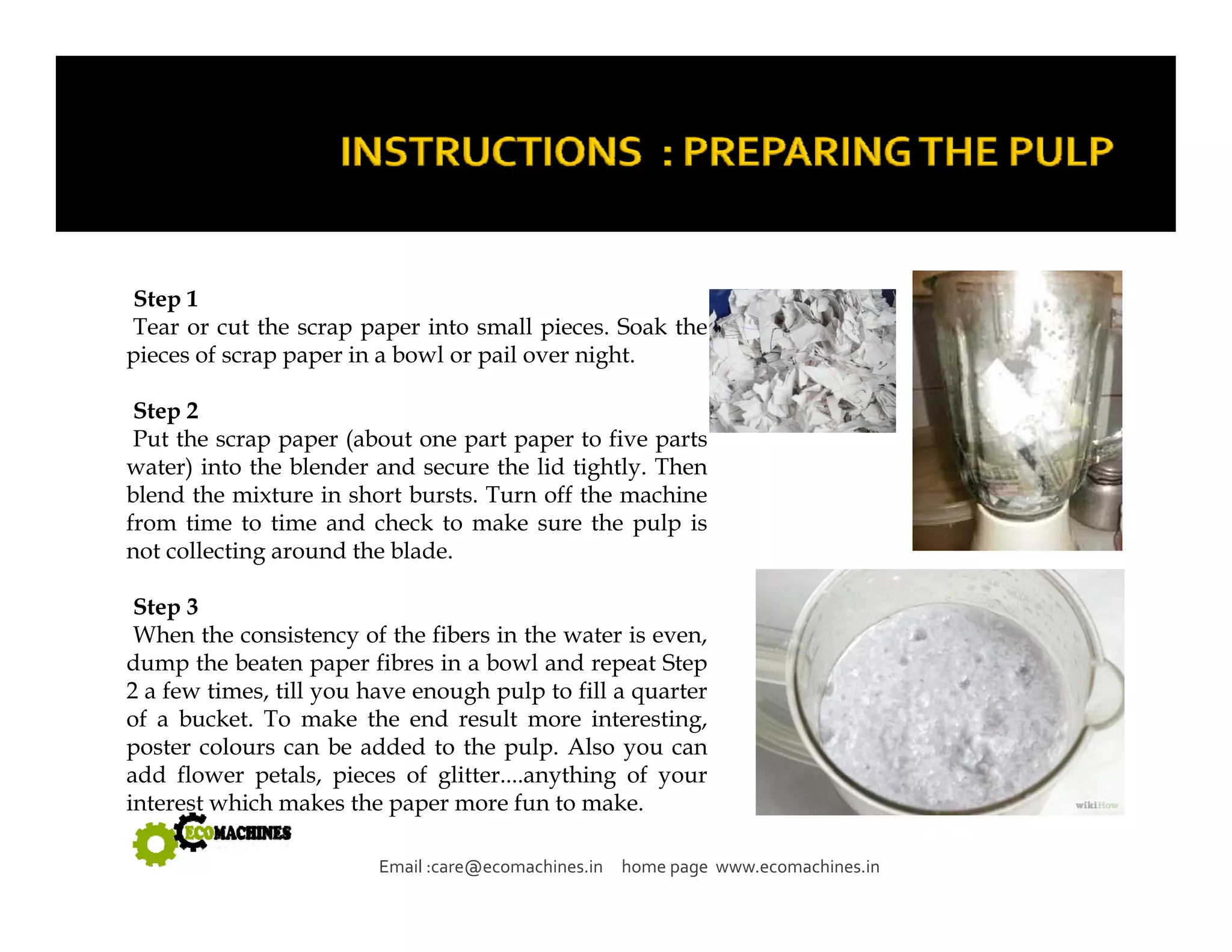 Paper making simplified | PPT