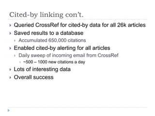 The Journal of Clinical Investigation DOI Workflow (2011 CrossRef ...