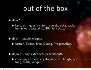 Dojo Basics Js UserGroup Chicago | PDF