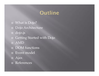 Dojo >= 1.7 Kickstart | PDF