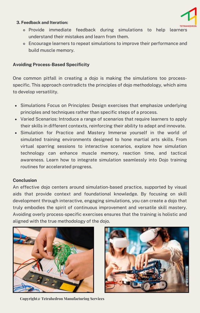 DOJO Training room | Training DOJO PPT | PDF