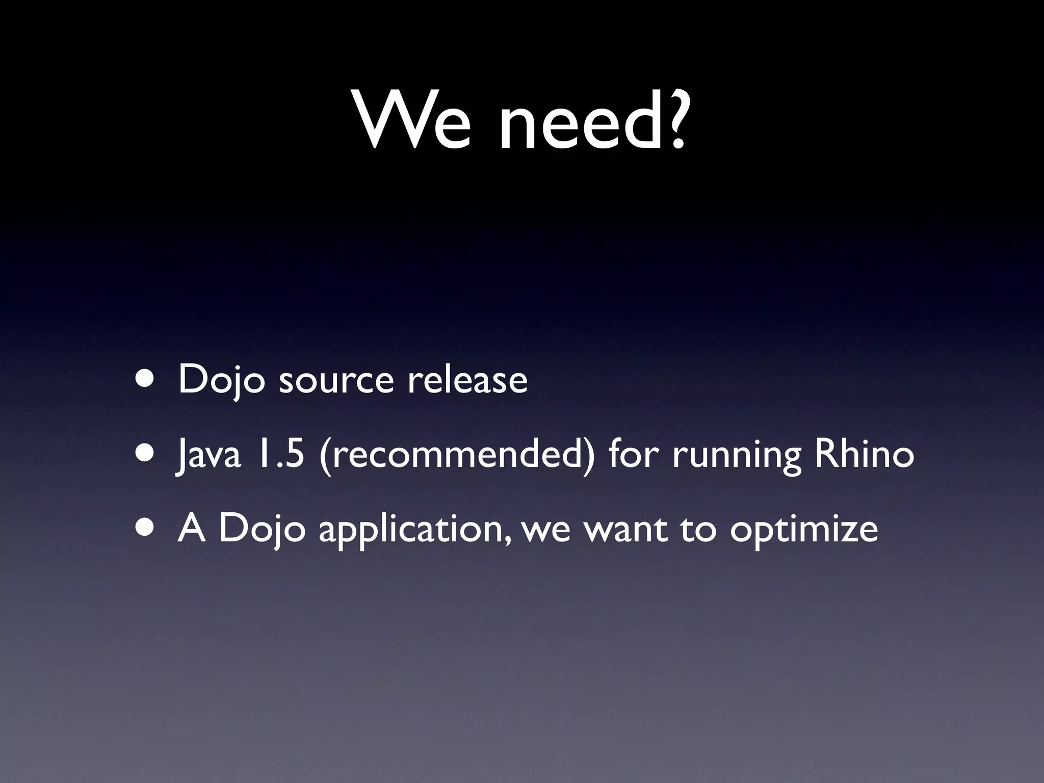 The Dojo Build System Ppt 