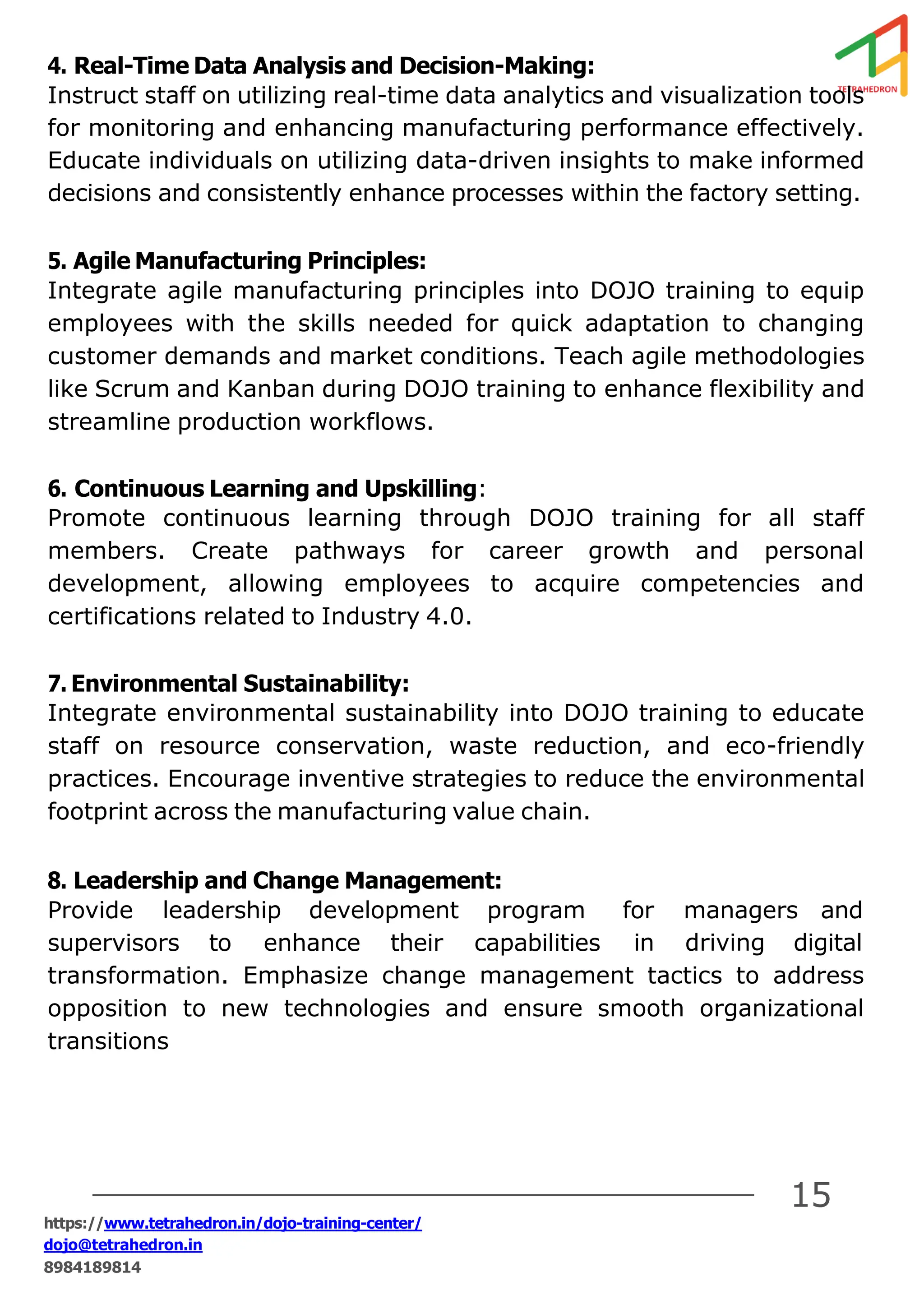 DOJO Training Center - Empowering Workforce Excellence | PDF