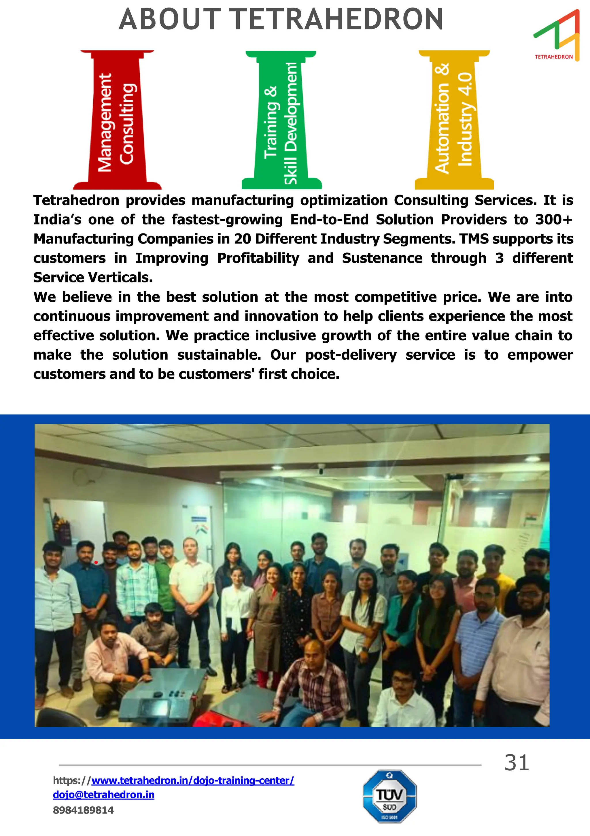 DOJO Training Center - Empowering Workforce Excellence | PDF