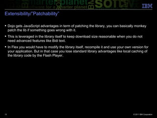 Dojo Toolkit from a Flex developer's perspective | PPT