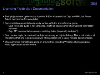 Dojo Toolkit from a Flex developer's perspective | PPT