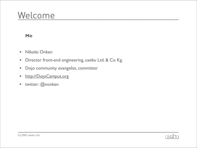 Dojo Introduction | PDF