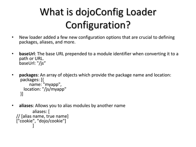 Dojo javascript toolkit | PPT