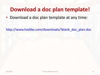 Dojo master -doc plans | PPT