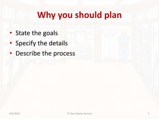 Dojo master -doc plans | PPT