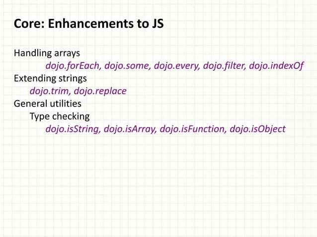 Dojo training | PPTX | Web Development | Internet