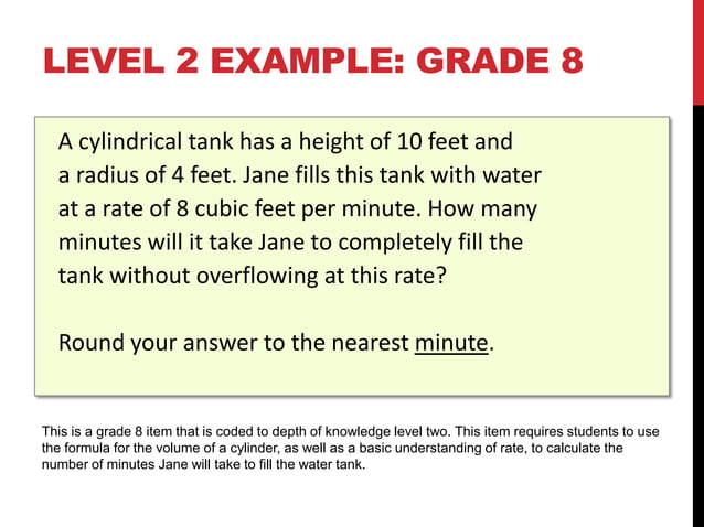 Depth of Knowledge - Math | PPT