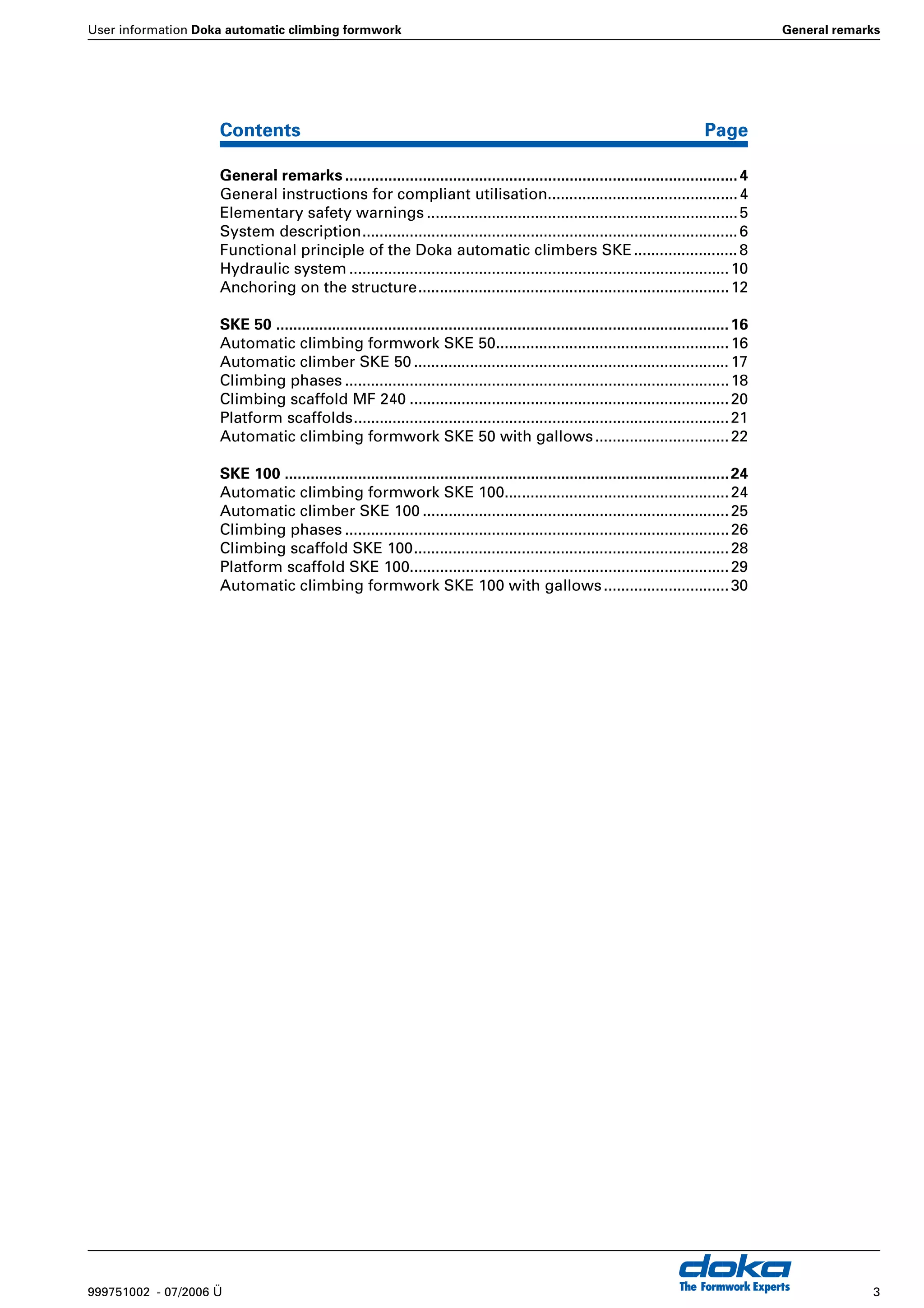 Doka self climbing system | PDF