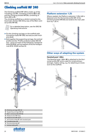 Doka self climbing system | PDF