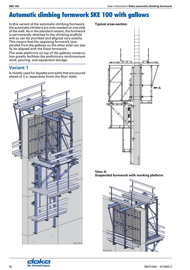 Doka self climbing system | PDF