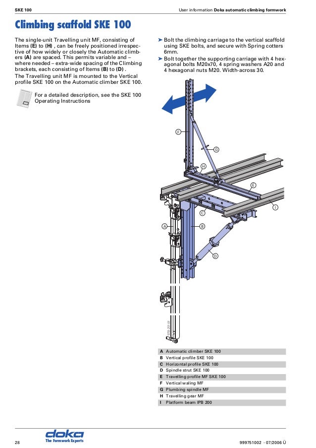 Doka self climbing system