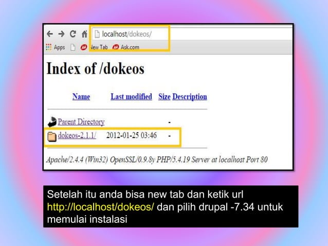 metode installing dokeos cms pada localhost | PPT