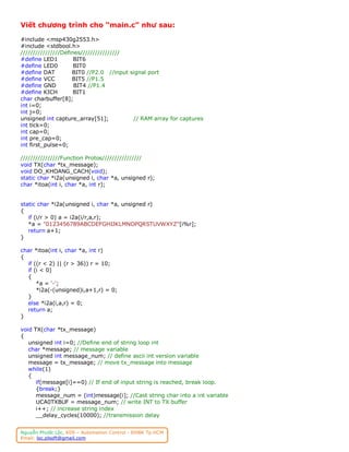 Đo khoảng cách bằng MSP430 Launchpad | PDF