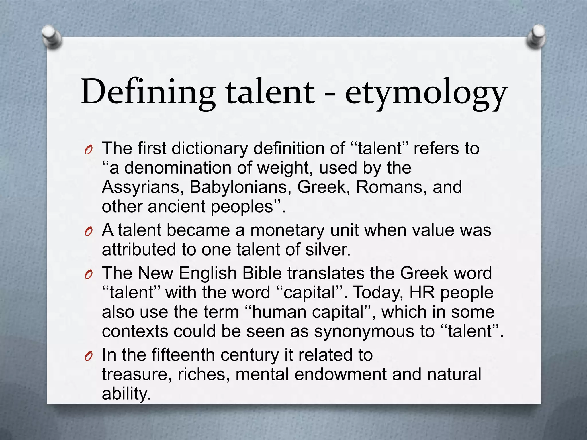 Models for Identifying Talents in the Organization | PPT