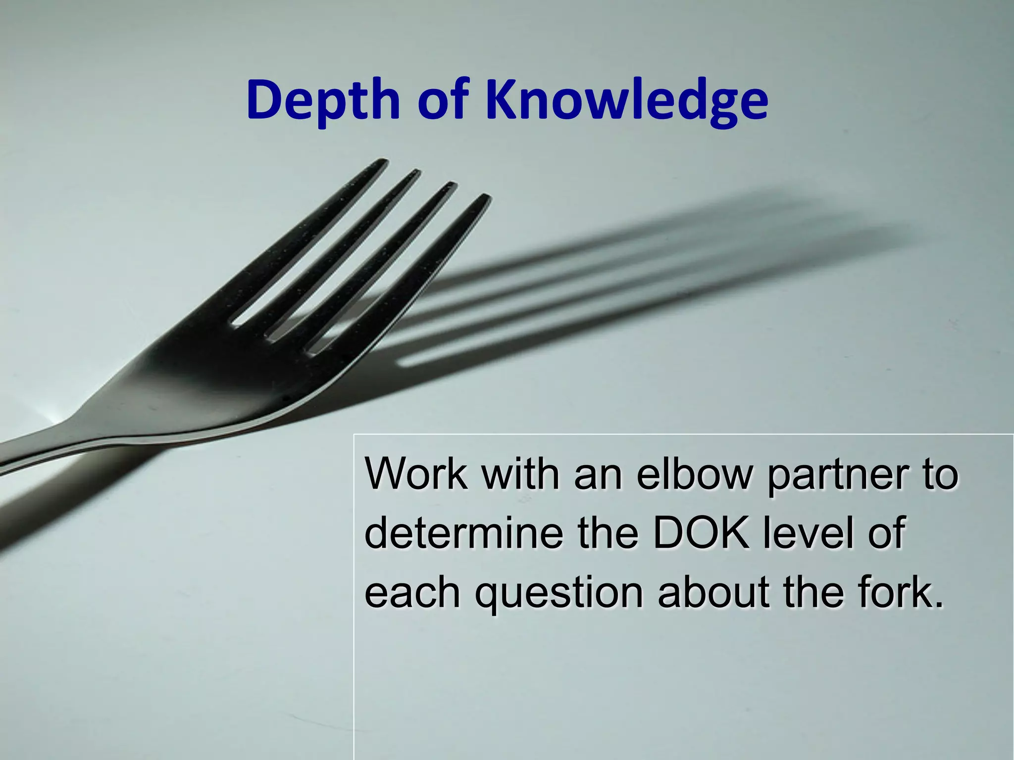 Depth of Knowledge | PDF