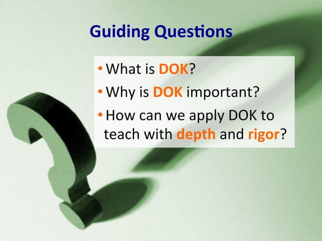 Depth of Knowledge | PDF | Educational Assessment | Education