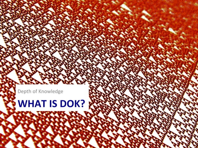 Depth of Knowledge | PDF | Educational Assessment | Education