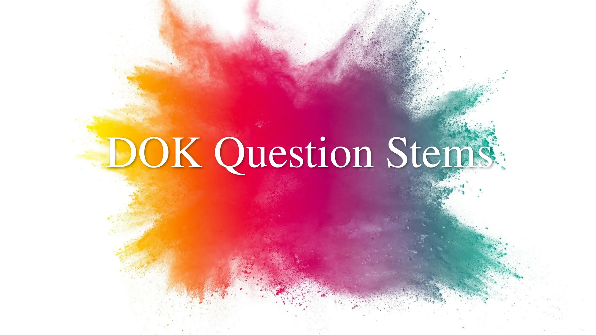 DOKQuestionStems power point presentation | PPTX