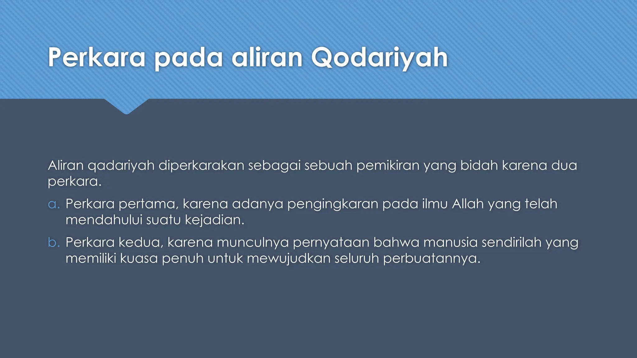 Doktrin Aliran Qodariyah dan Muktazilah.pptx