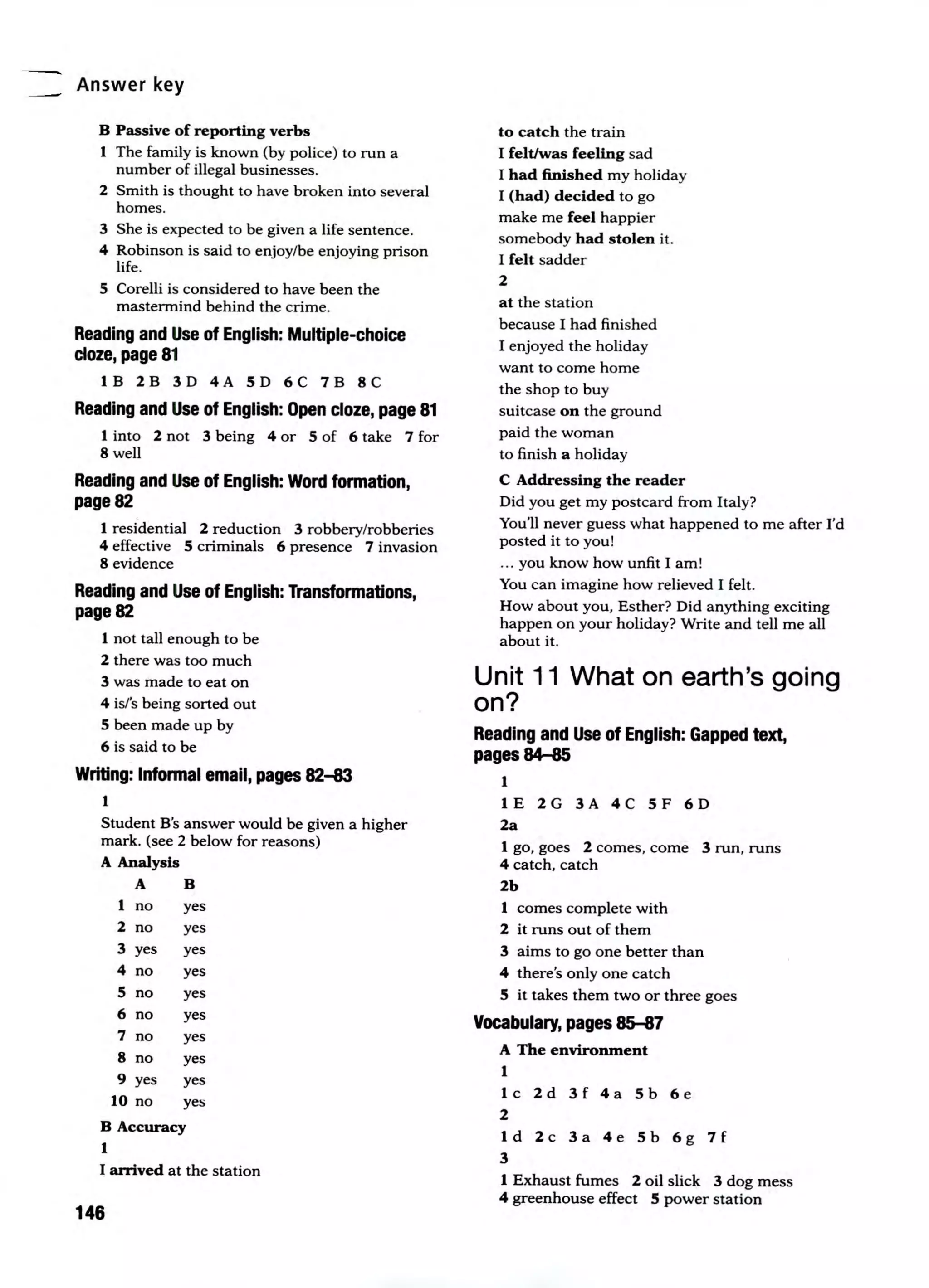 ready for first workbook answerkey | PDF