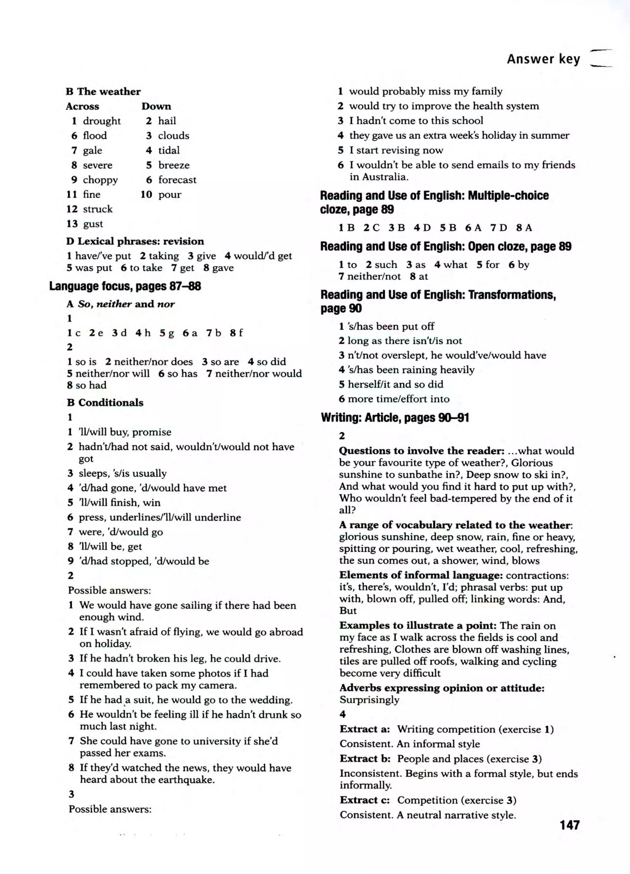 ready for first workbook answerkey | PDF