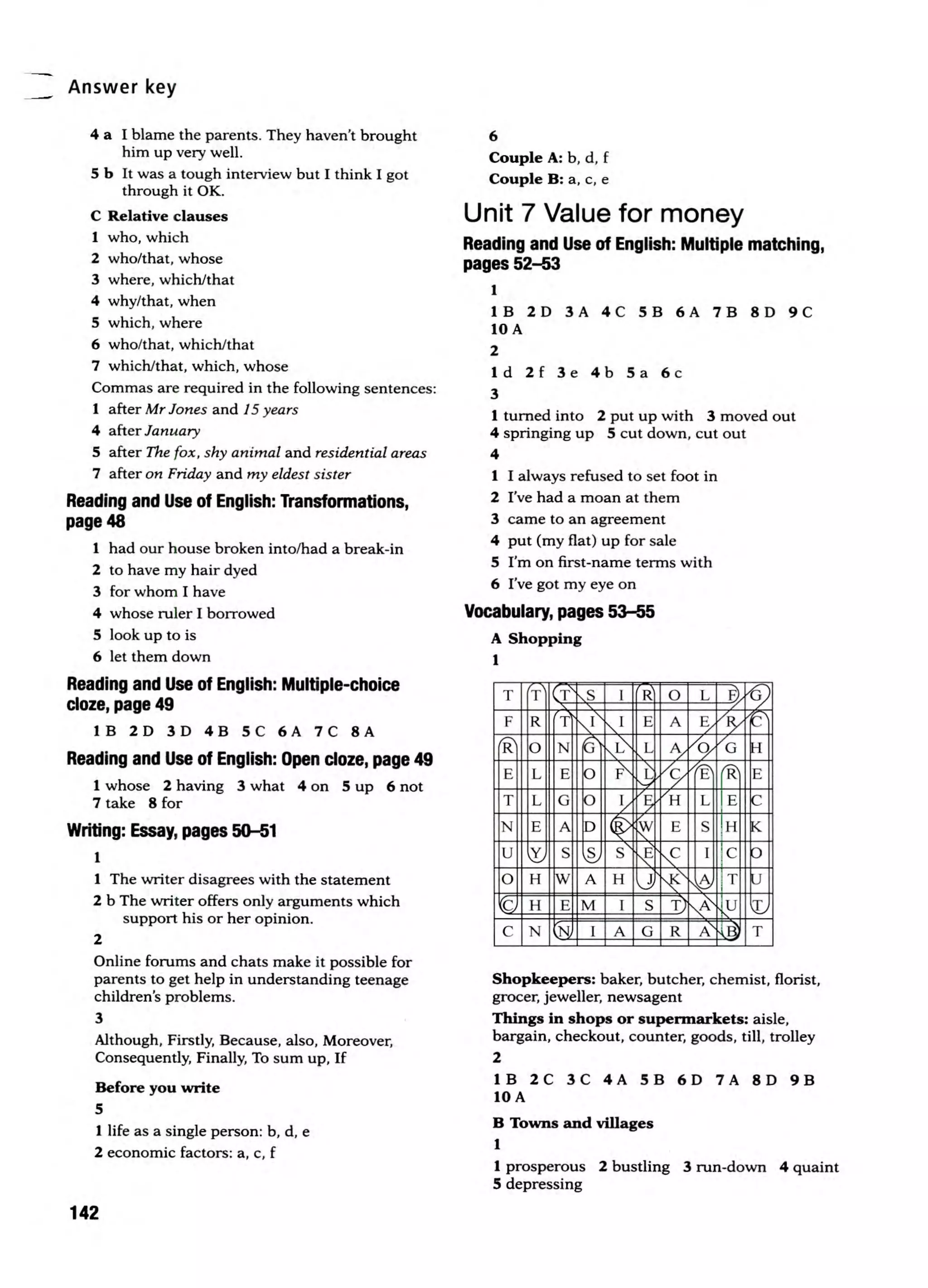 ready for first workbook answerkey | PDF